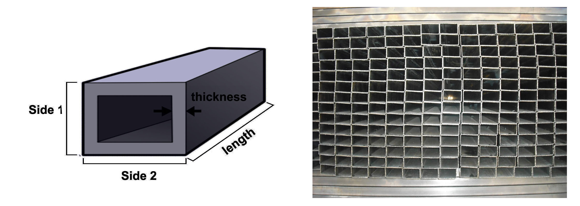Metal Sheets Flat Stock Steel Rectangular Tube 3 X 5 X 188 X 36